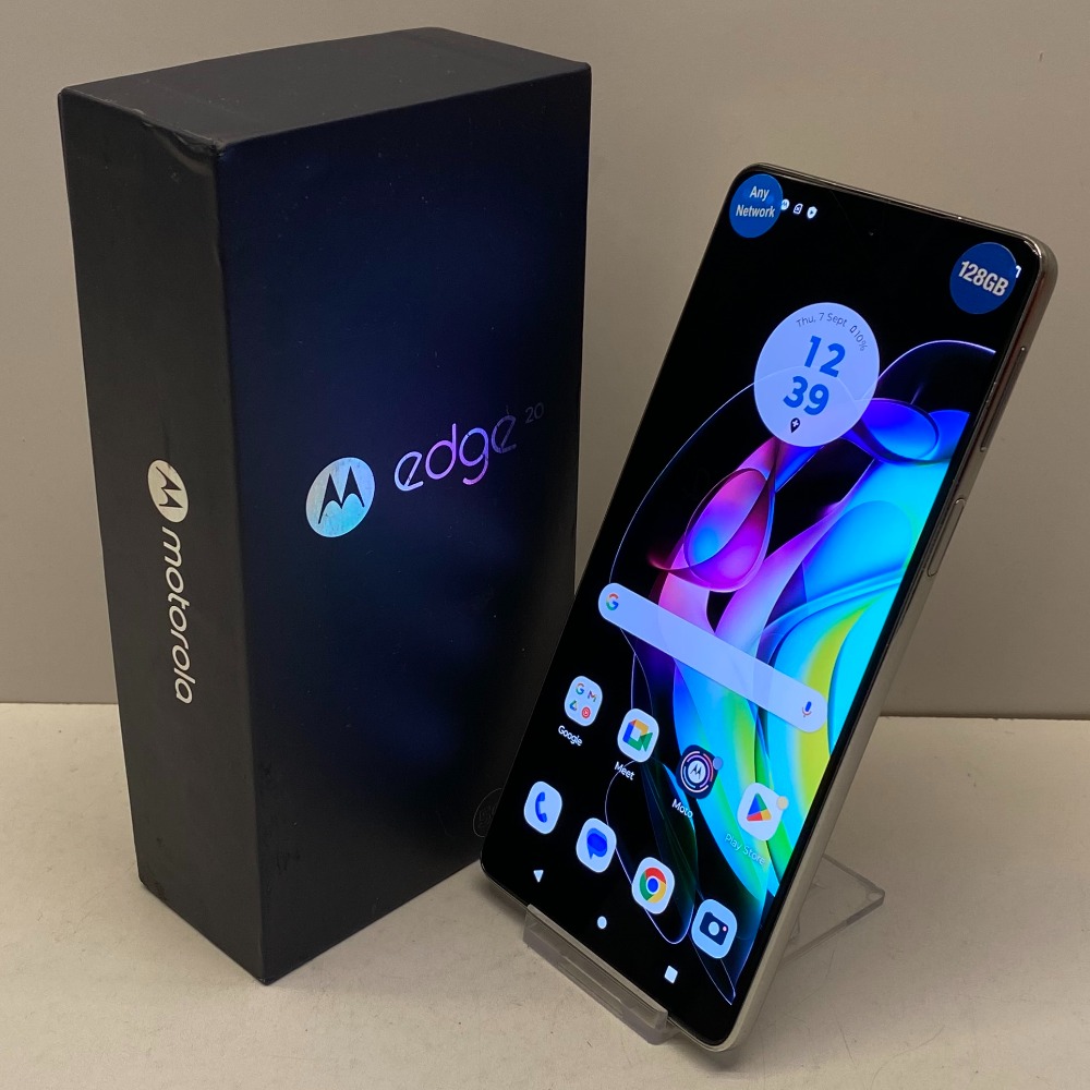 Motorola Edge 20 Unlocked Model XT2143-1 128GB Frosted White Boxed ...